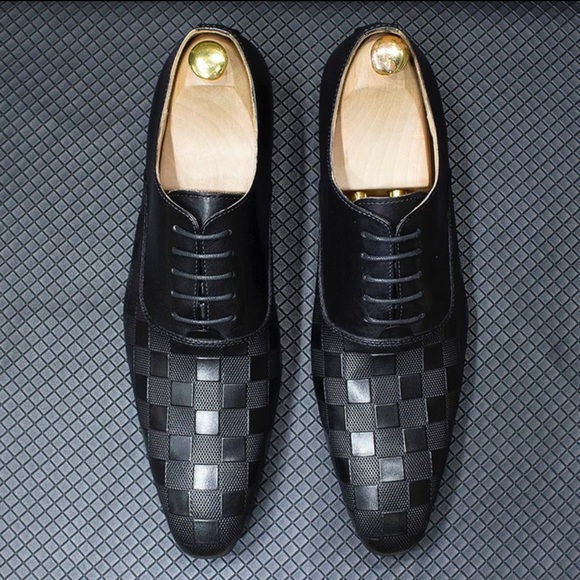 Daniel Wafer | Shoes | Luxury Italian Mens Oxford Shoes Plaid Print ...